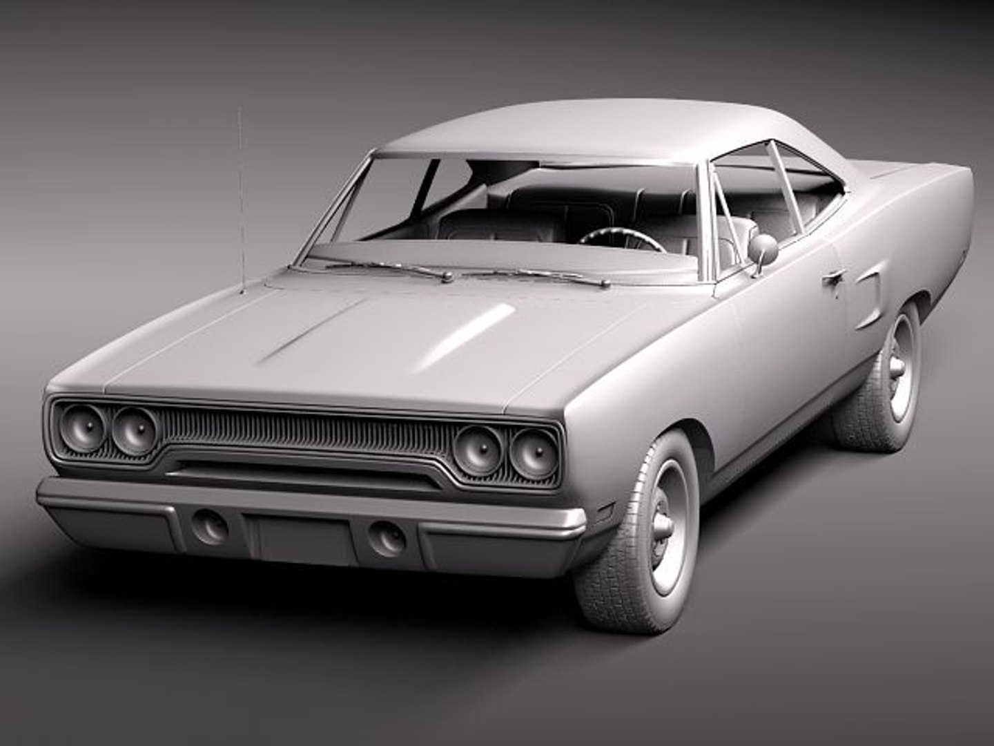 3d Model Of Plymouth Road Runner 1970