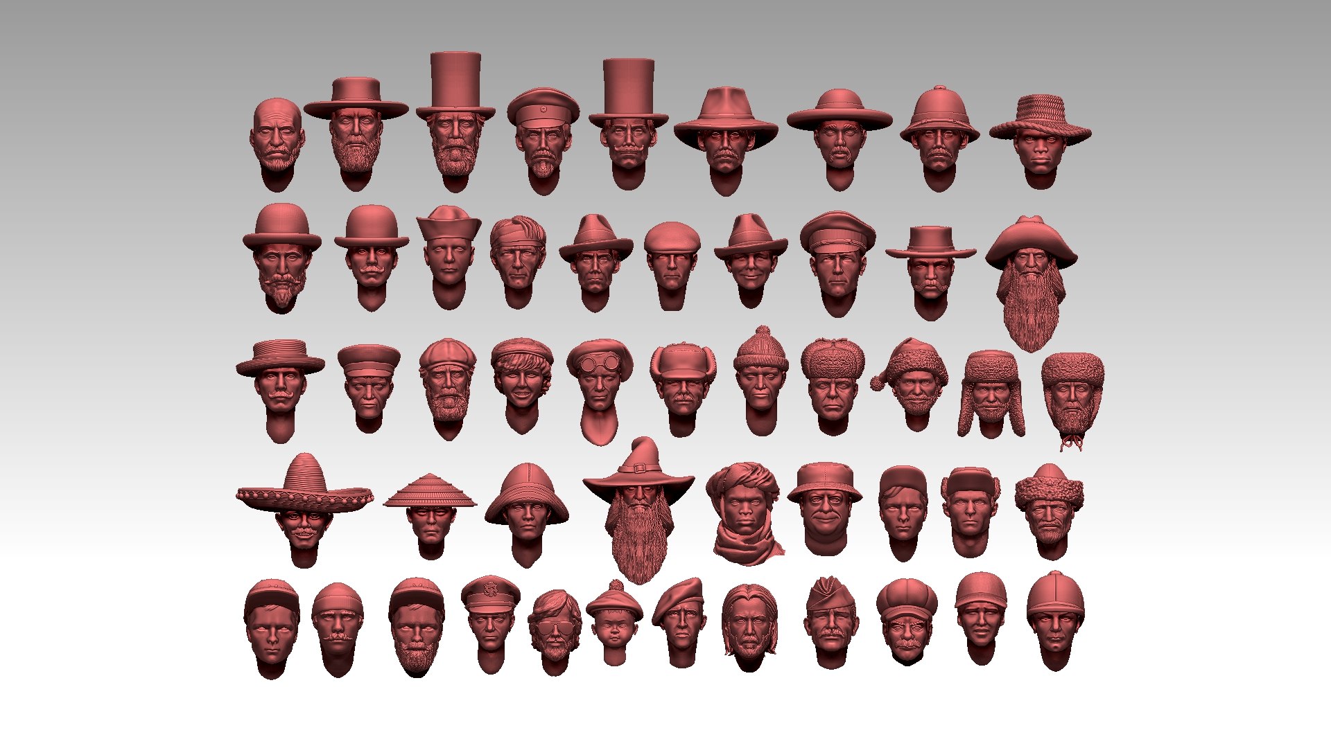 Male Heads 3D Model - TurboSquid 2161643