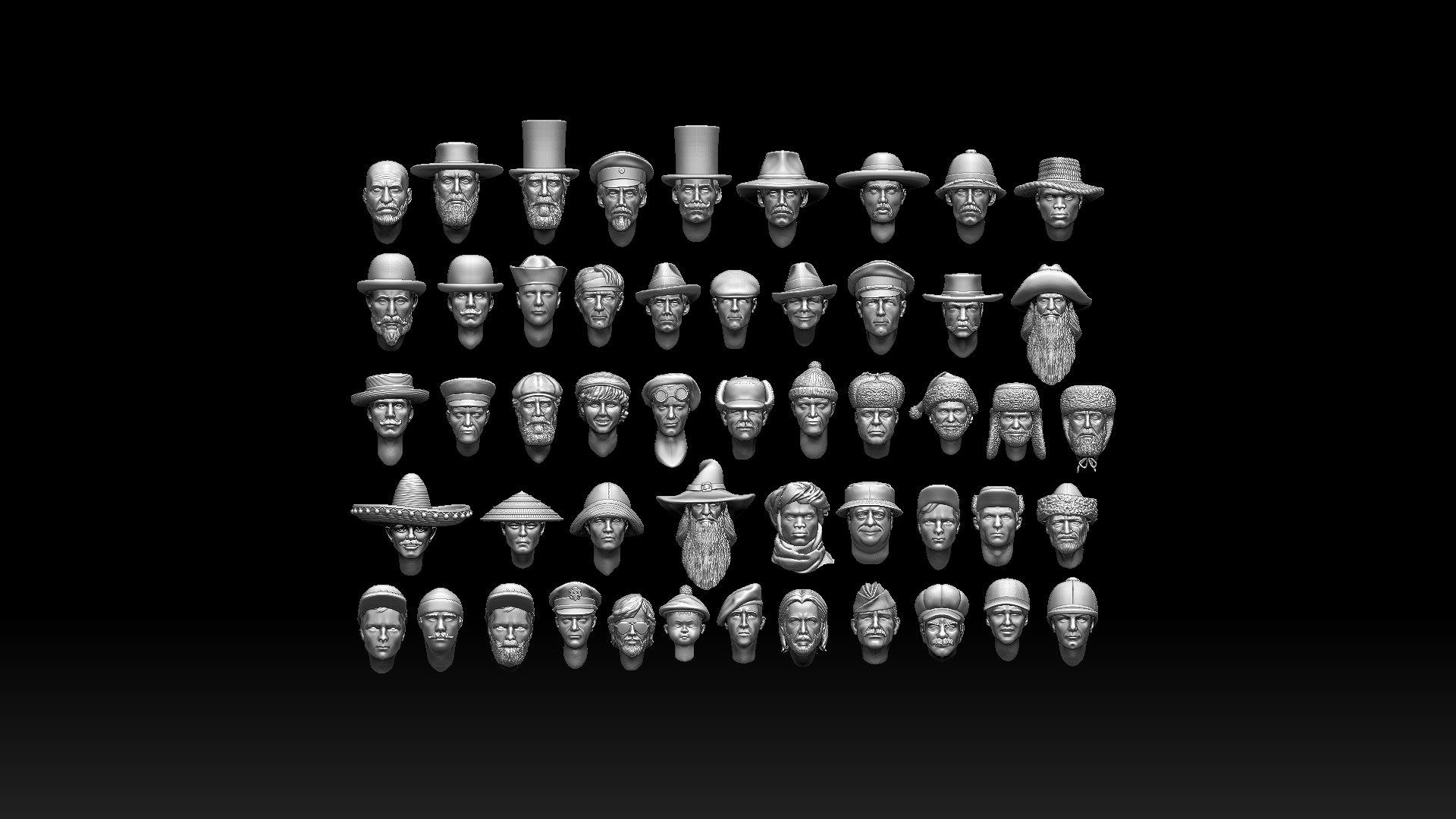 Male Heads 3D Model - TurboSquid 2161643