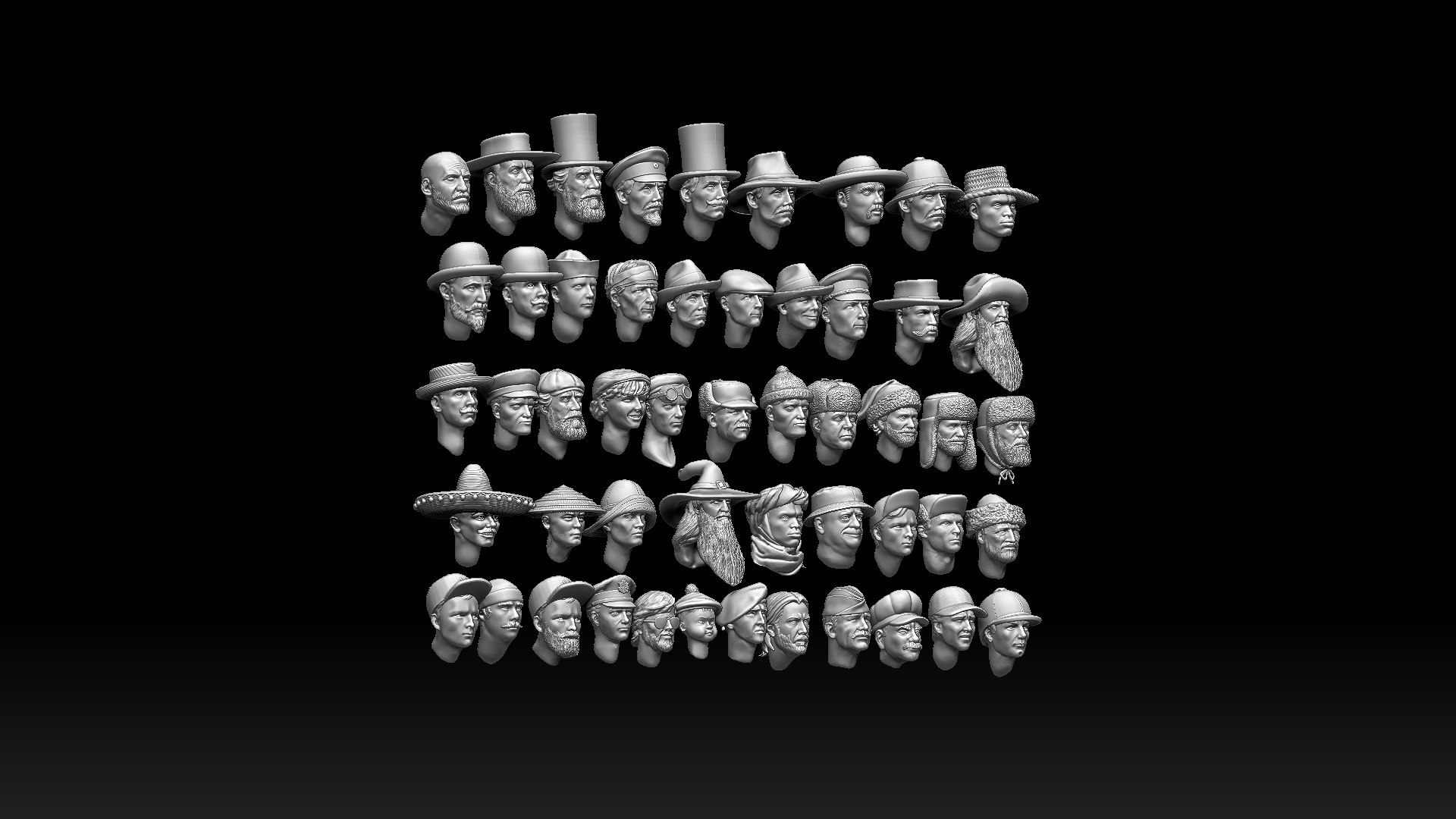 Male Heads 3D Model - TurboSquid 2161643