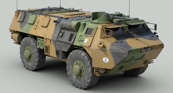 french vab 4x4 apc 3d max