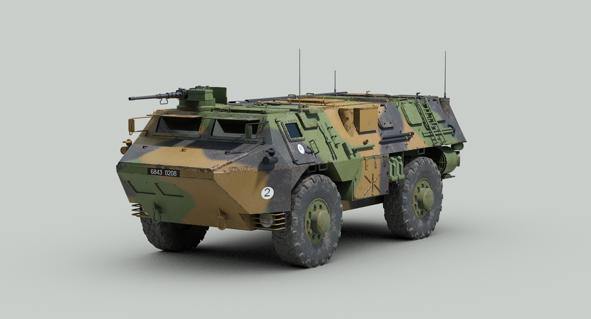 French Vab 4x4 Apc 3d Max