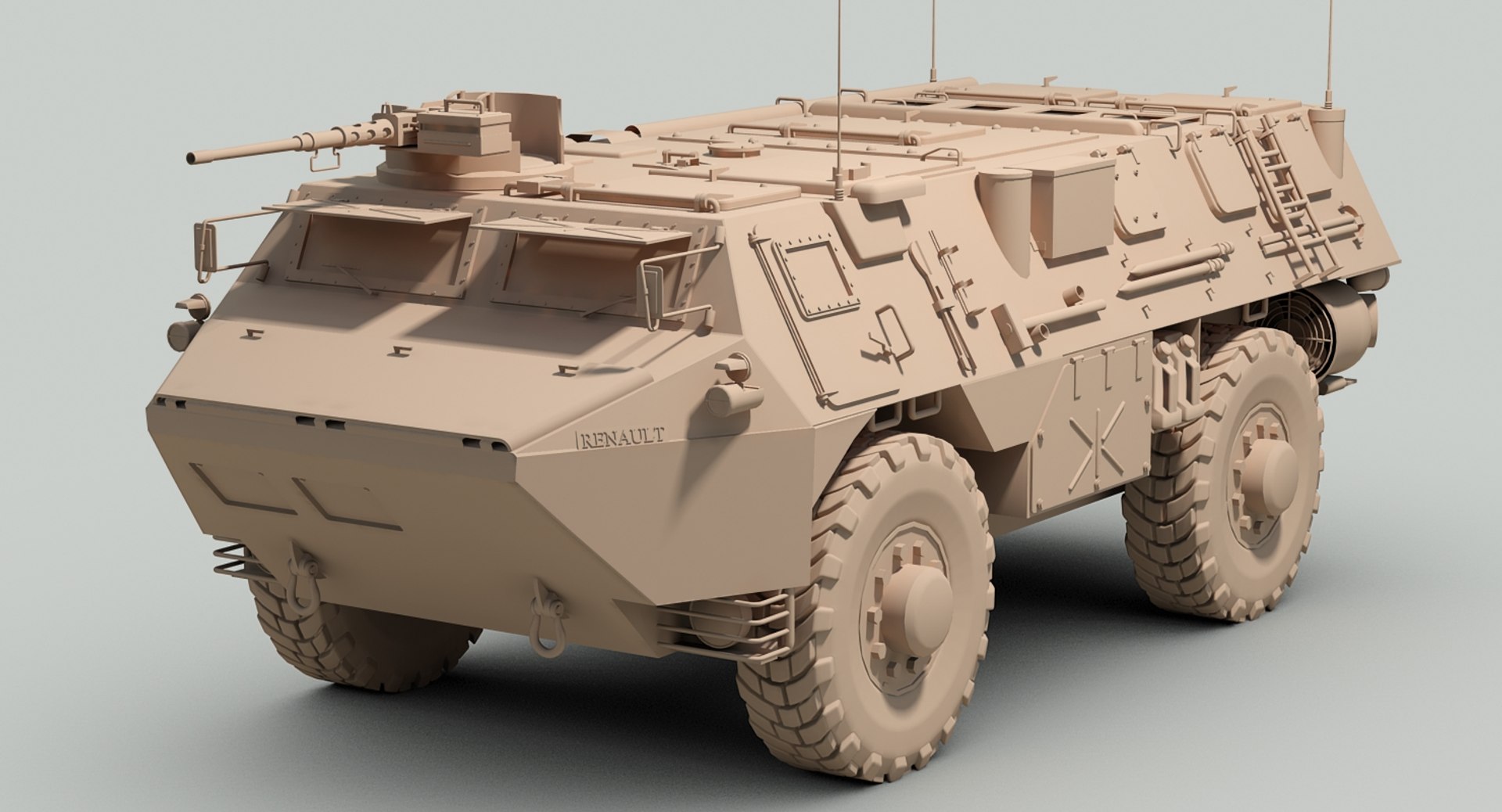 French Vab 4x4 Apc 3d Max
