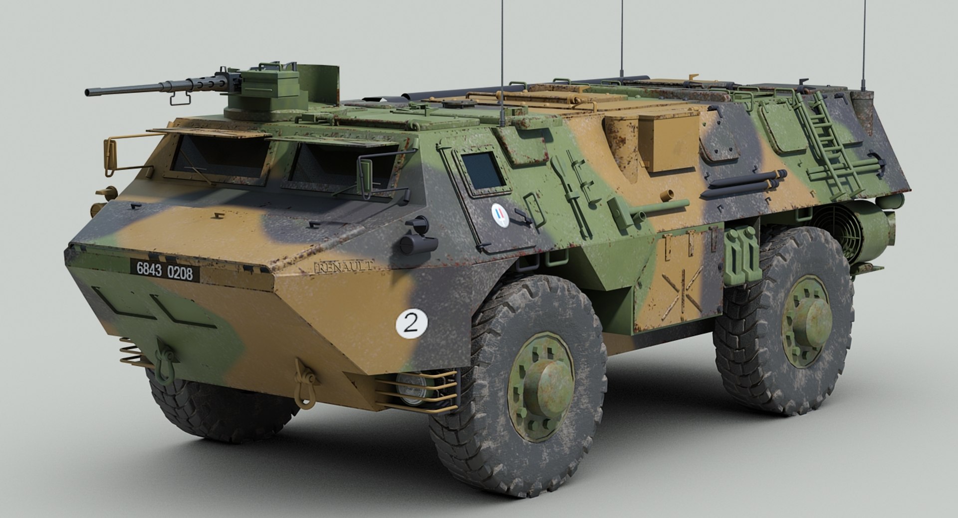 French Vab 4x4 Apc 3d Max