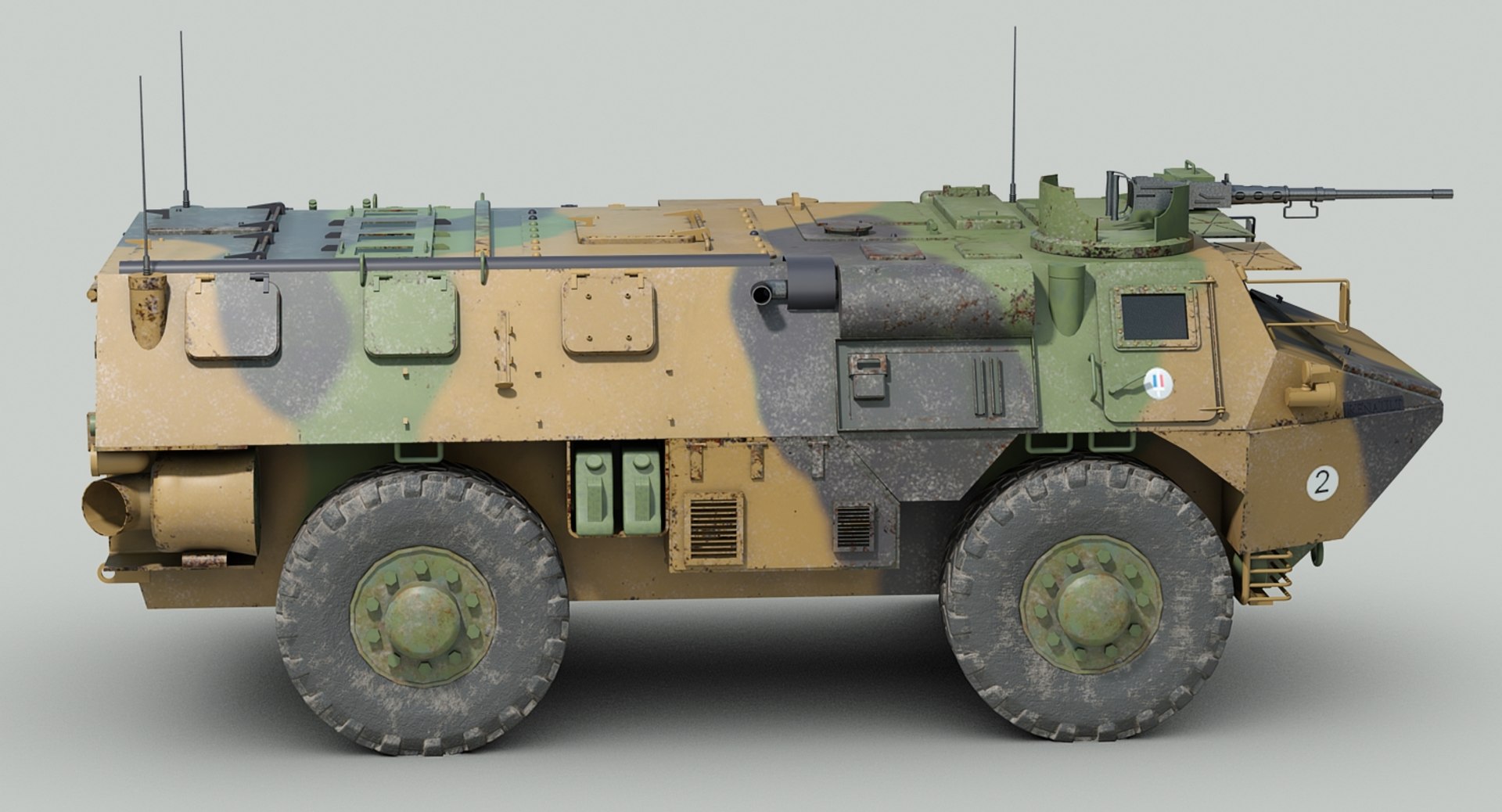 French Vab 4x4 Apc 3d Max