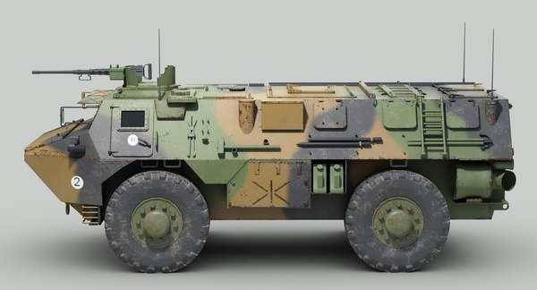 french vab 4x4 apc 3d max