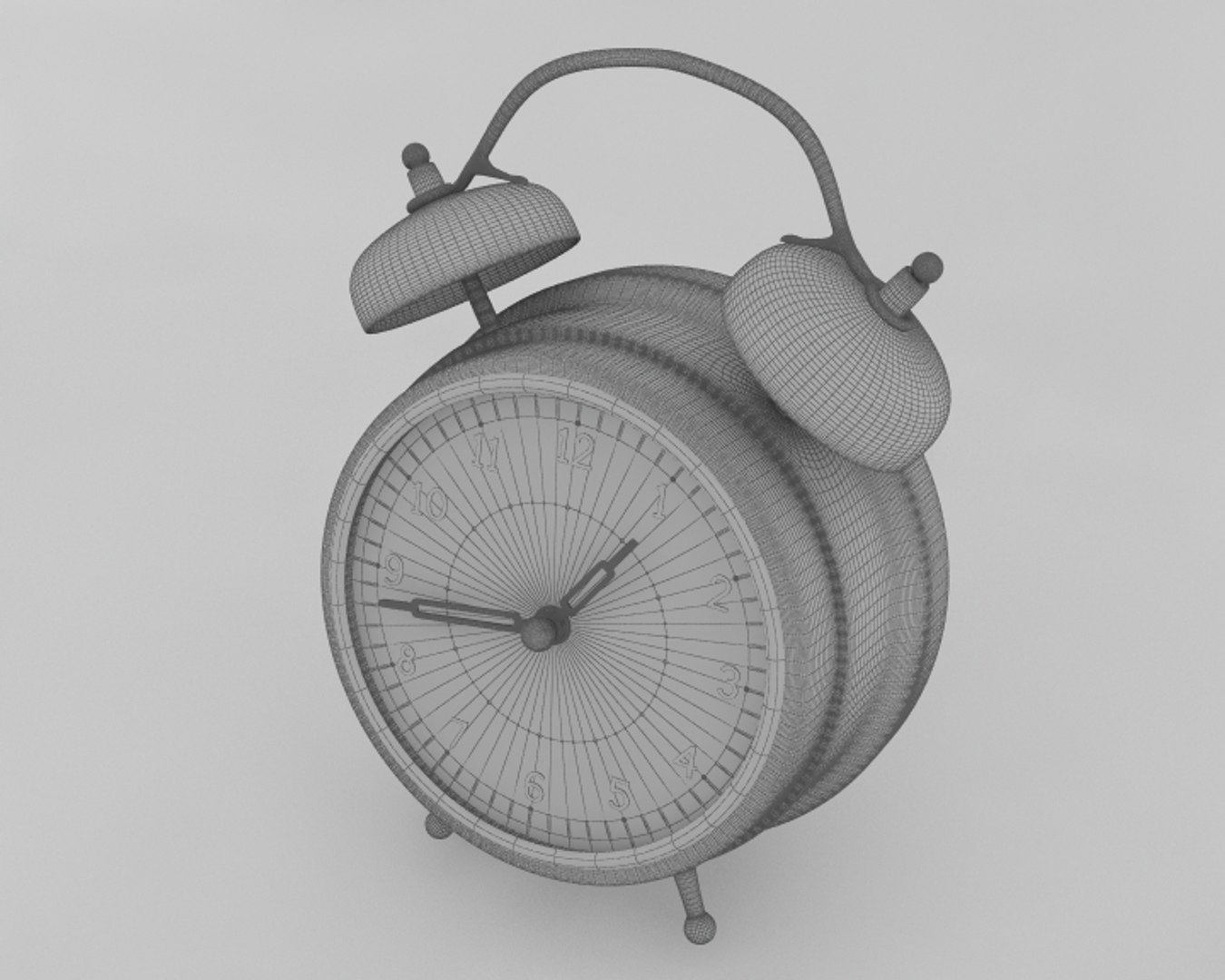 Free Retro Clock 3d Model