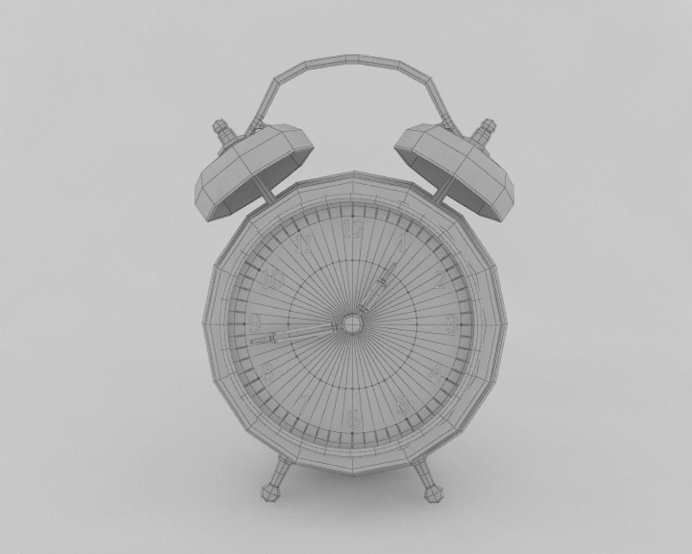 Free Retro Clock 3d Model