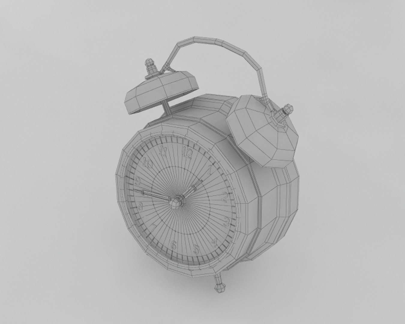 Free Retro Clock 3d Model