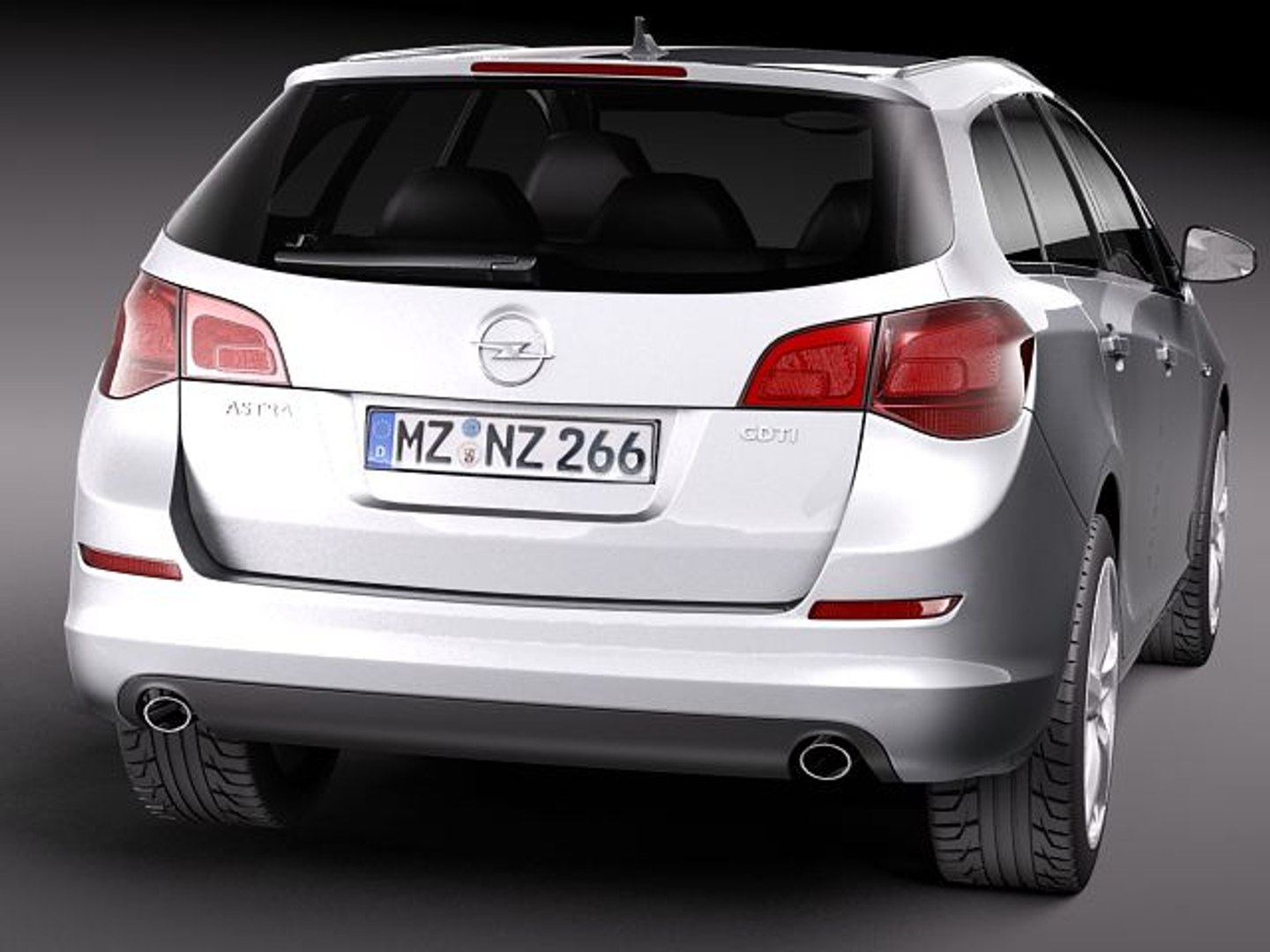 3d Opel Astra Touring Estate Model