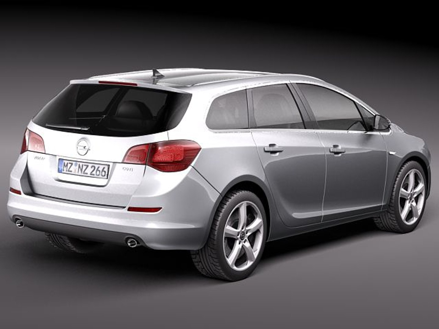 3d Opel Astra Touring Estate Model