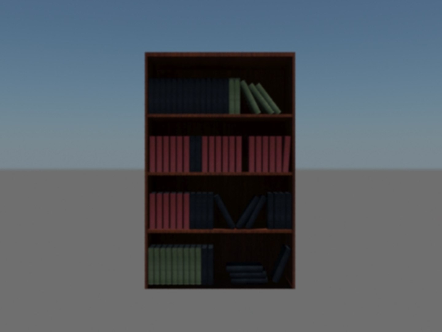 3d Bookcase Model