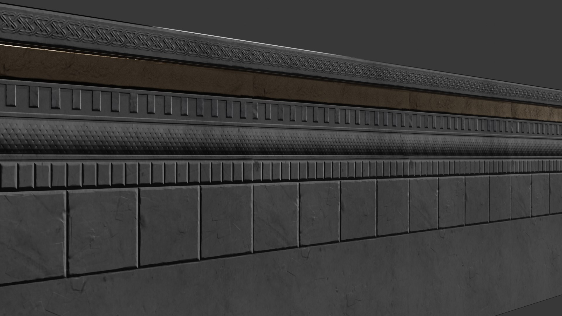 3D Concrete Wall Model - TurboSquid 1669828