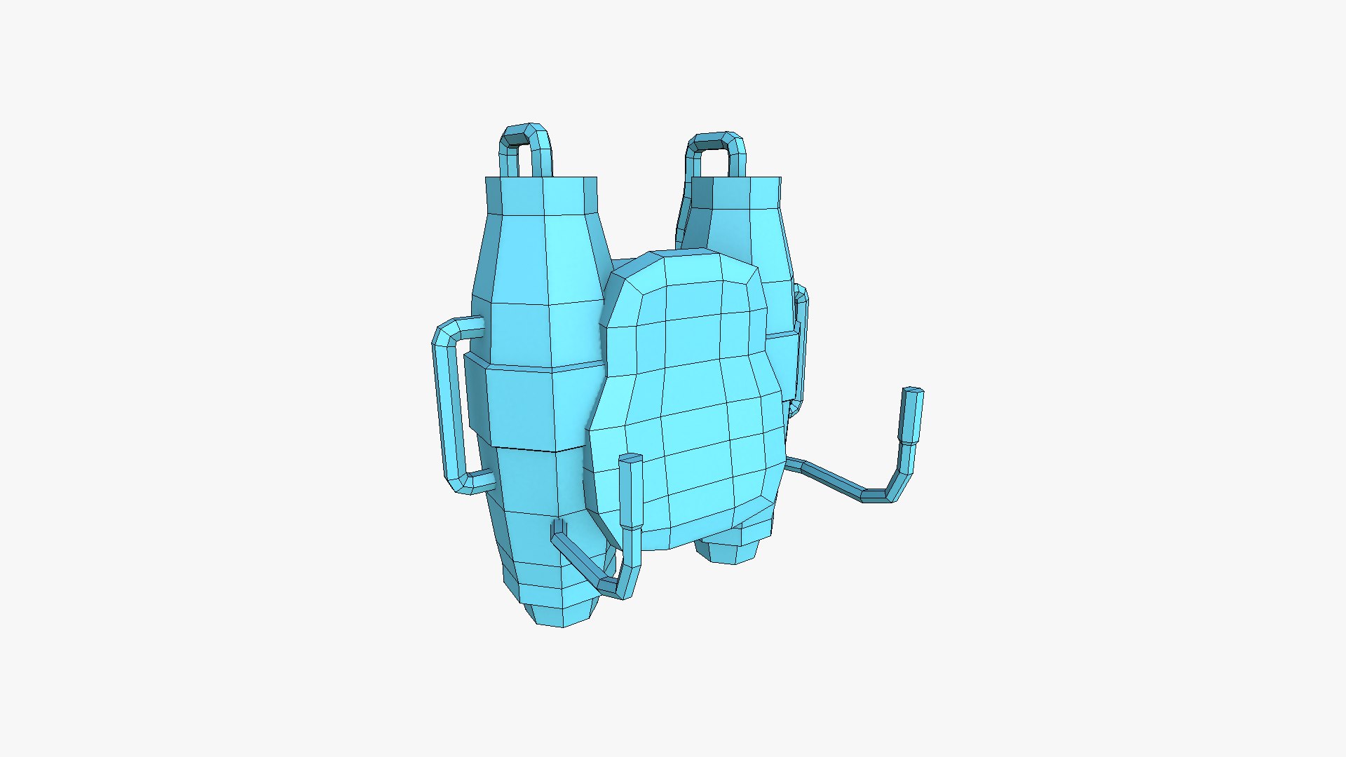 3D Jetpack Low Poly J04 - SciFi Character Design Model - TurboSquid 2256418