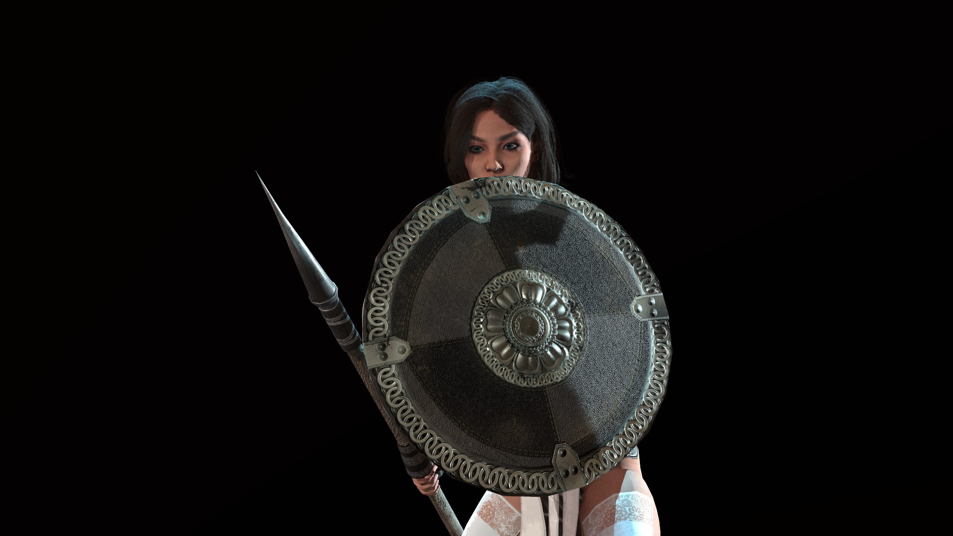 3D Character Defender Girl Games Model - TurboSquid 1579527