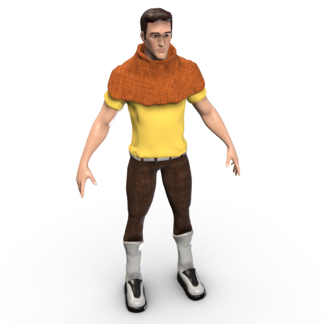3D Male Character Videogame - TurboSquid 1983729