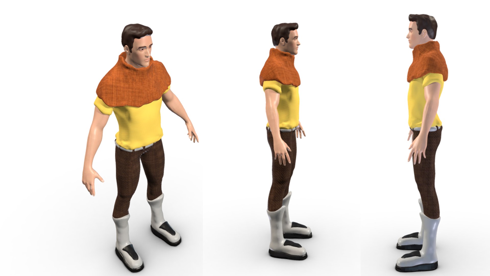 3D Male Character Videogame - TurboSquid 1983729
