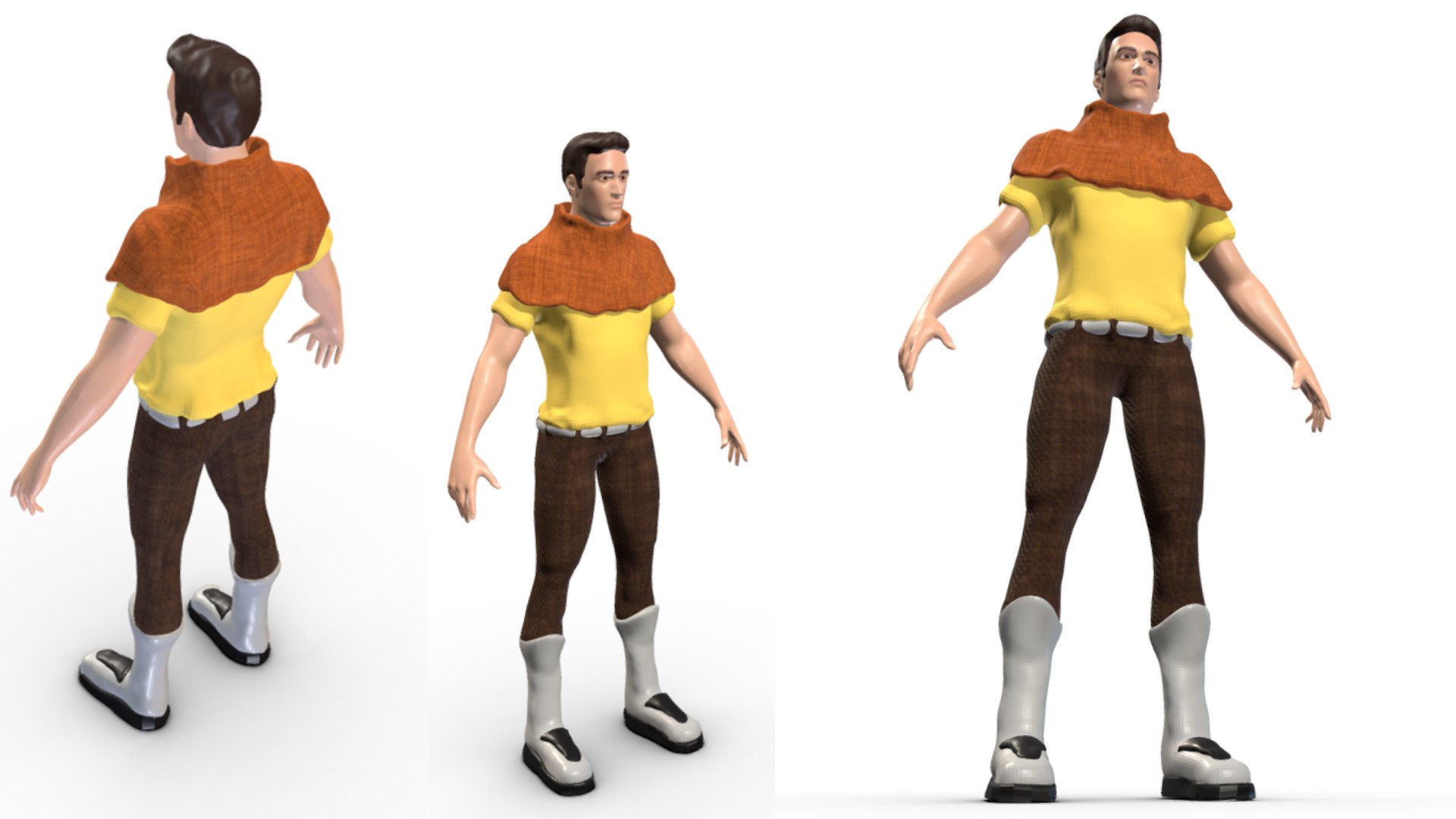 3D Male Character Videogame - TurboSquid 1983729
