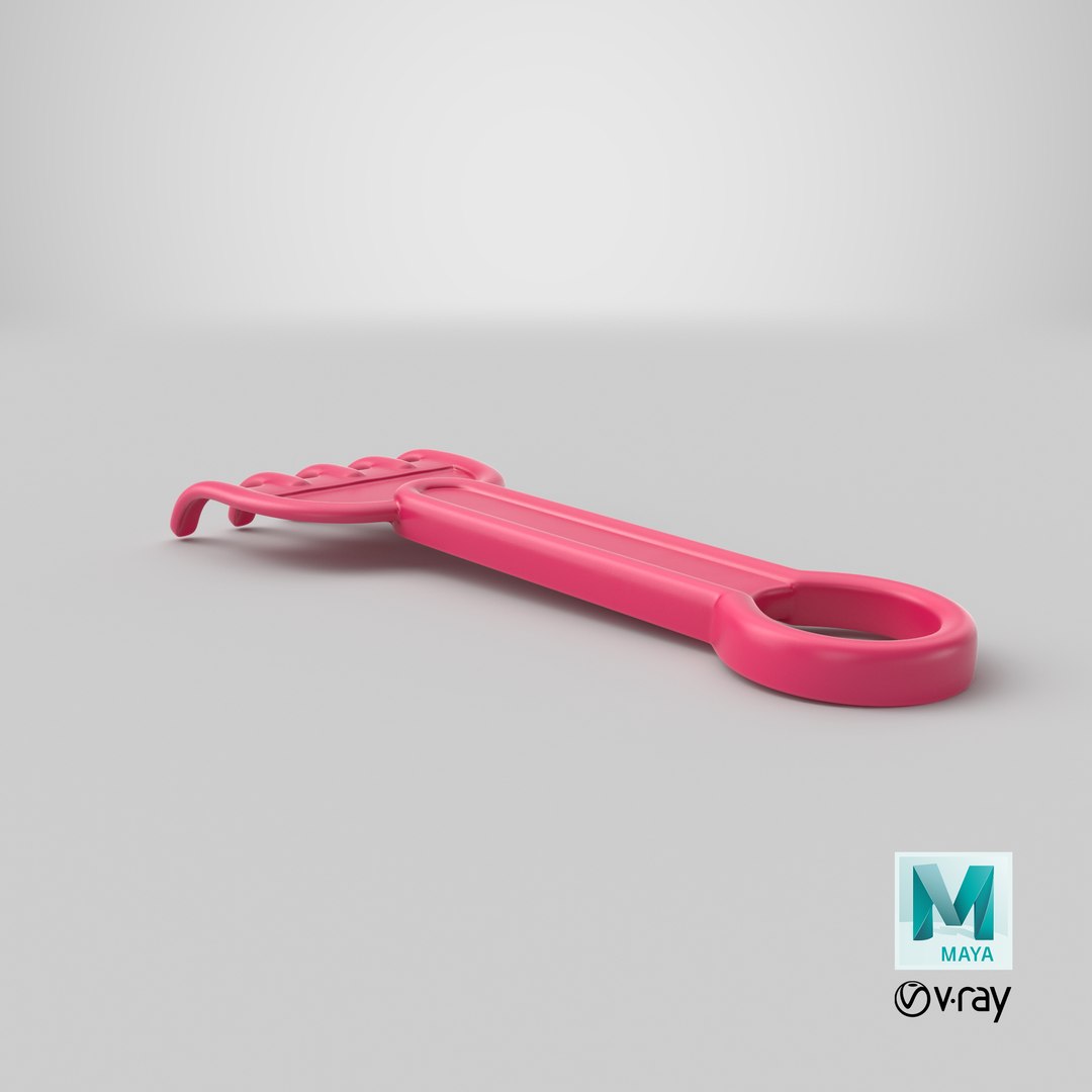 3D sand toy rake model - TurboSquid 1556359