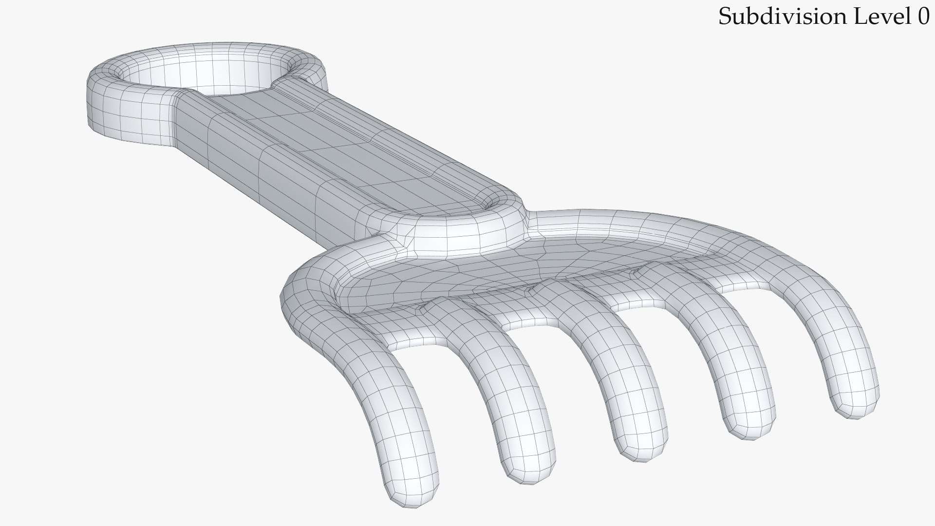 3D sand toy rake model - TurboSquid 1556359