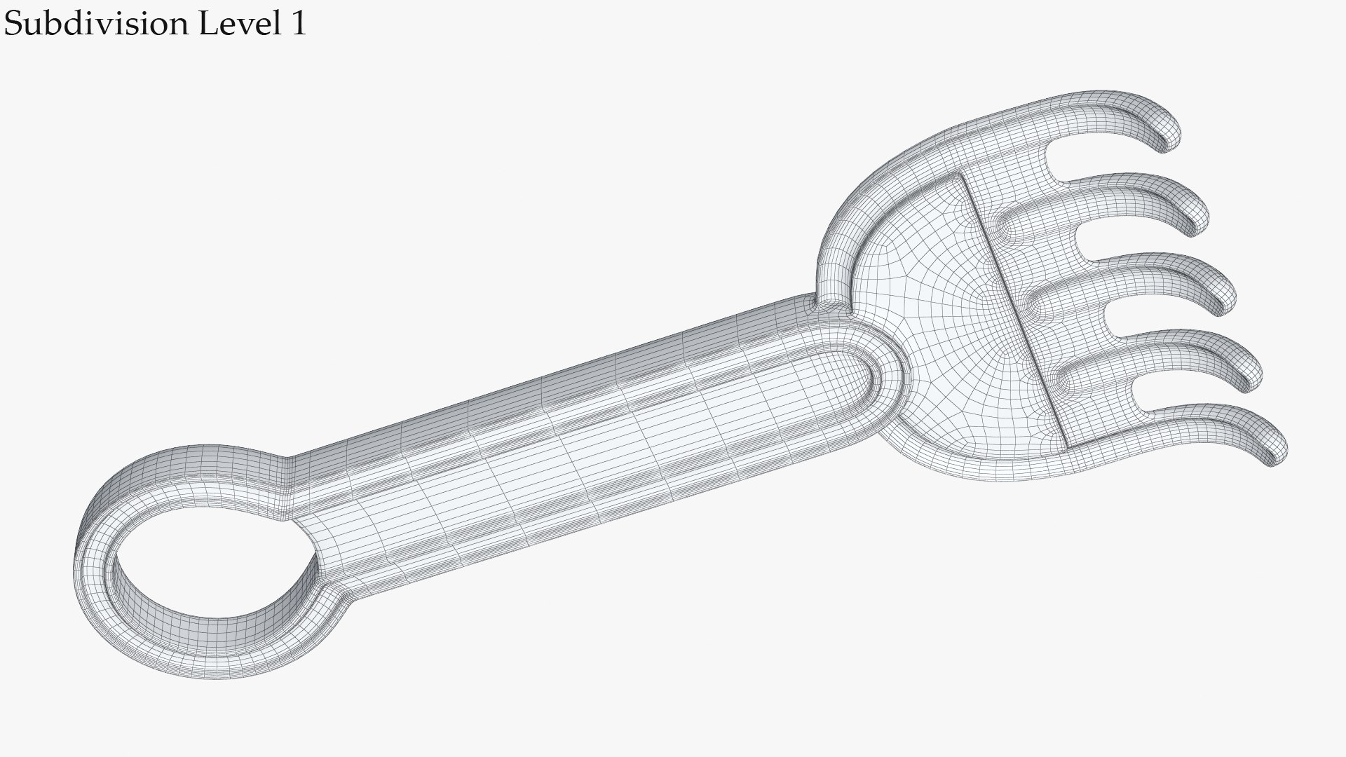 3D sand toy rake model - TurboSquid 1556359