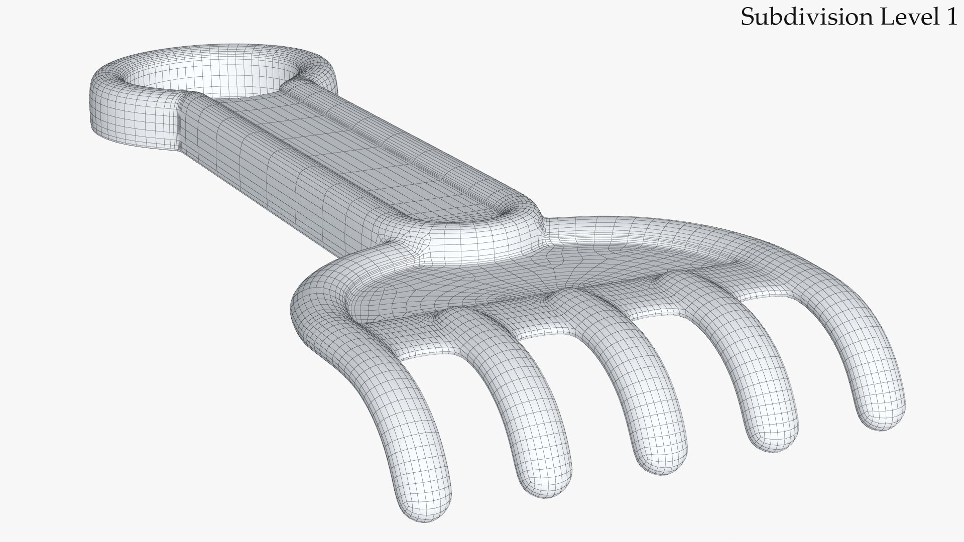 3D sand toy rake model - TurboSquid 1556359