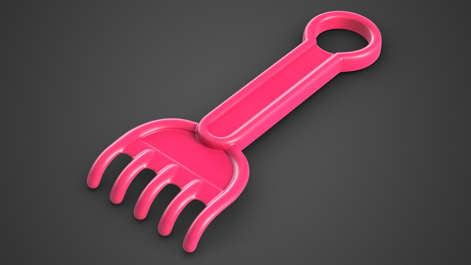 3D sand toy rake model - TurboSquid 1556359