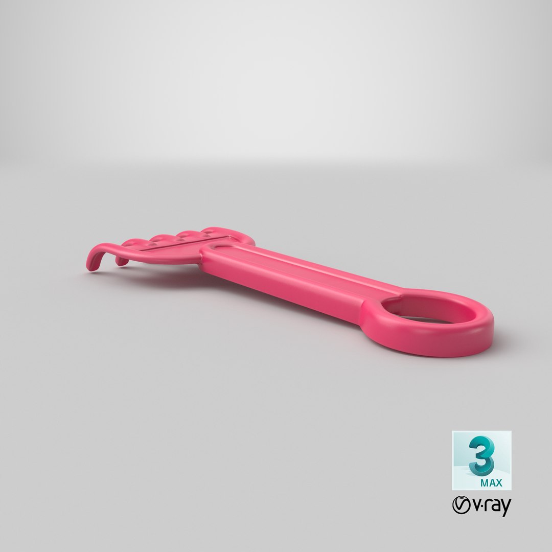 3D sand toy rake model - TurboSquid 1556359