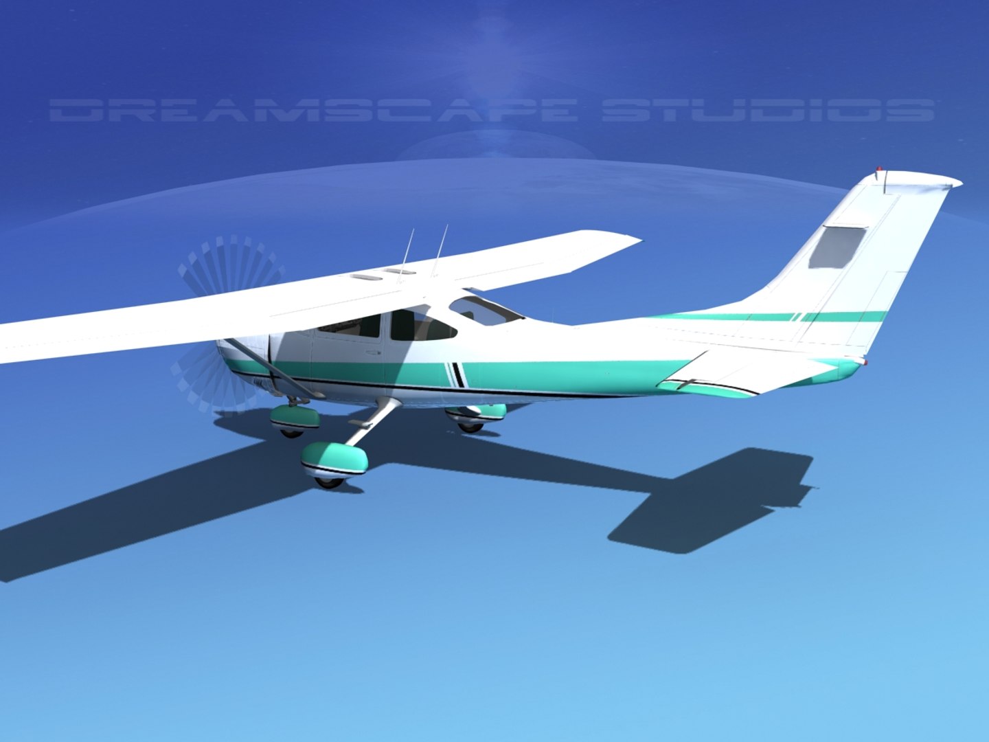 3d Skylane Cessna 182 Model