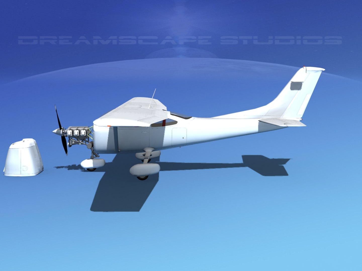 3d Skylane Cessna 182 Model