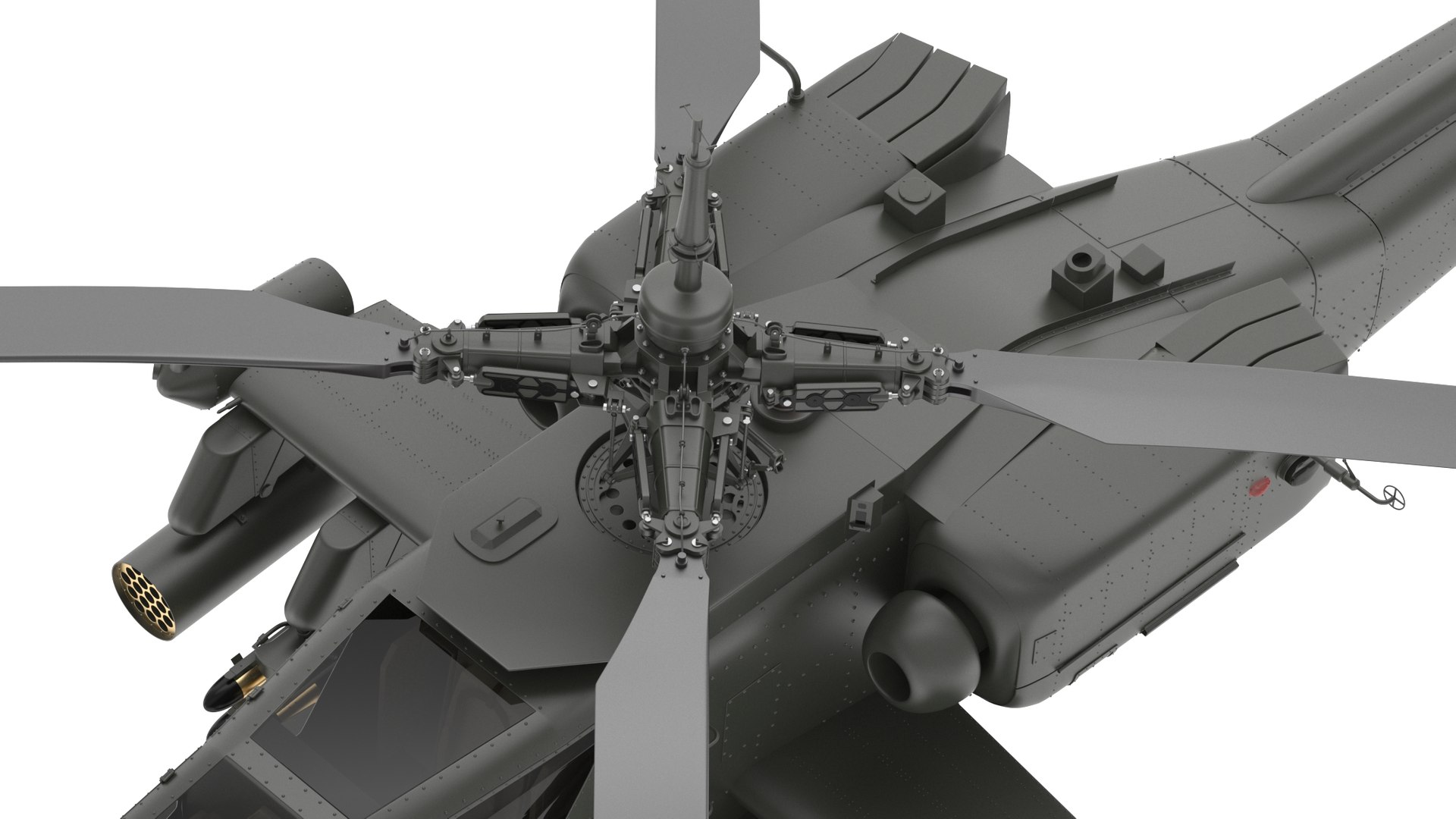 Boeing AH-64D Apache Longbow Helicopter with Cockpit 3D model ...