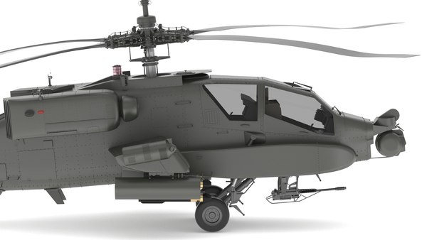 modelo 3d Helicóptero Boeing AH-64D Apache Longbow con cabina ...
