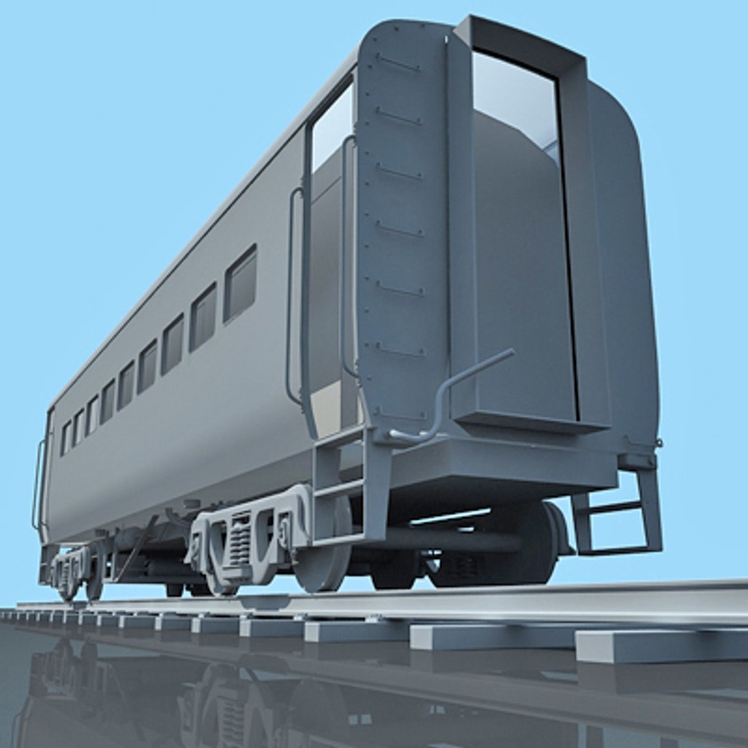 3d Model 2 Train Car