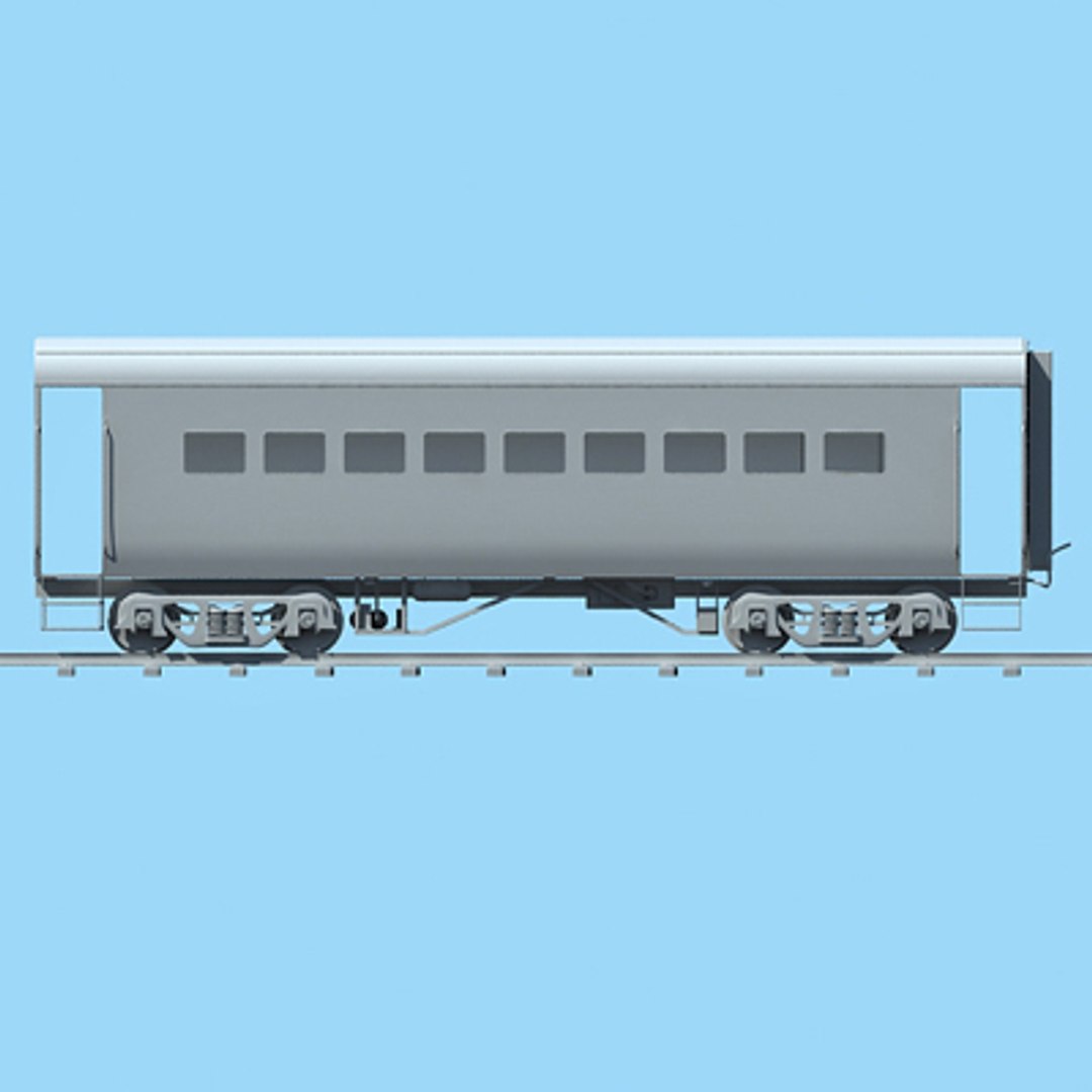 3d Model 2 Train Car