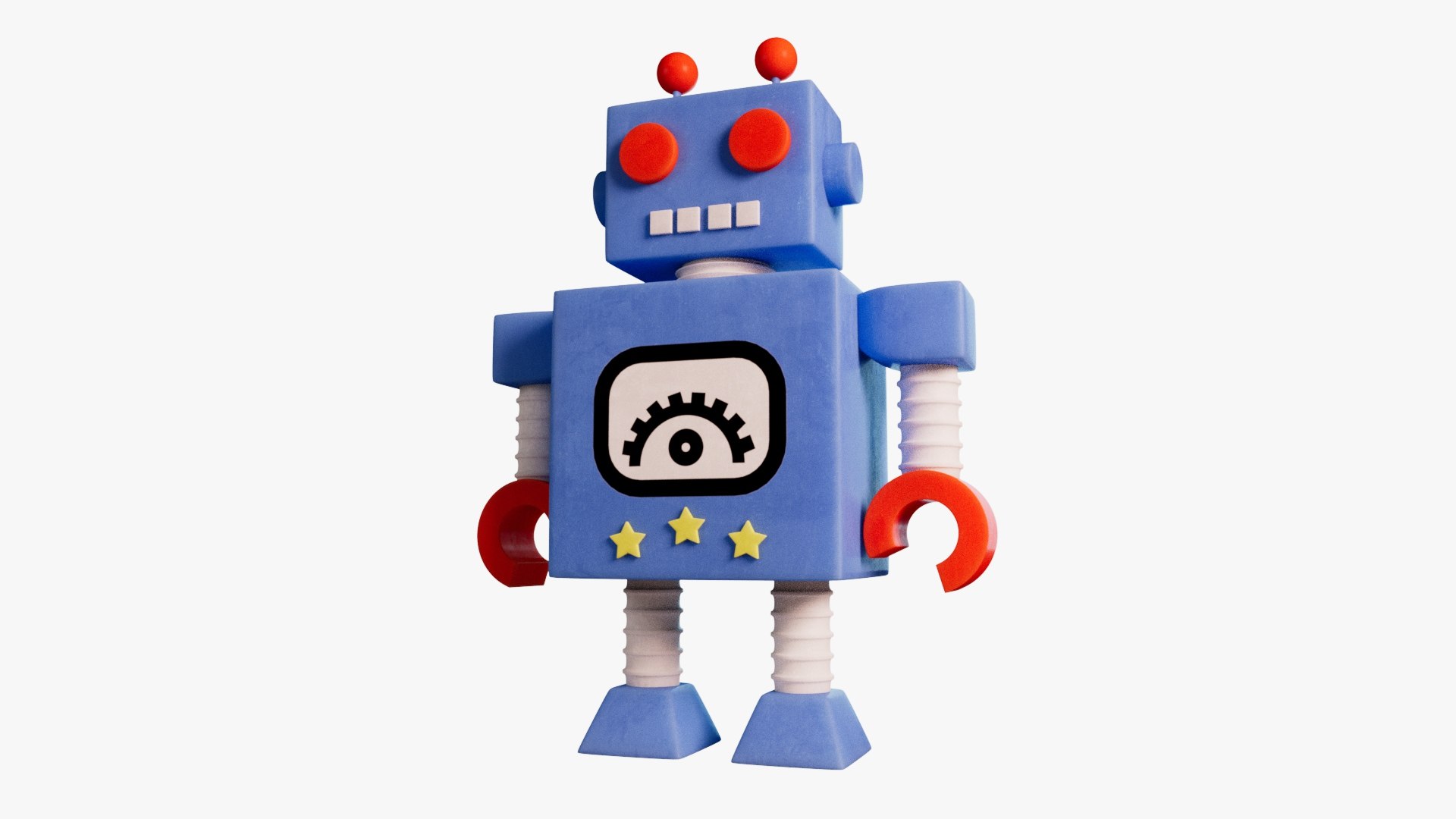 3d toy robot model