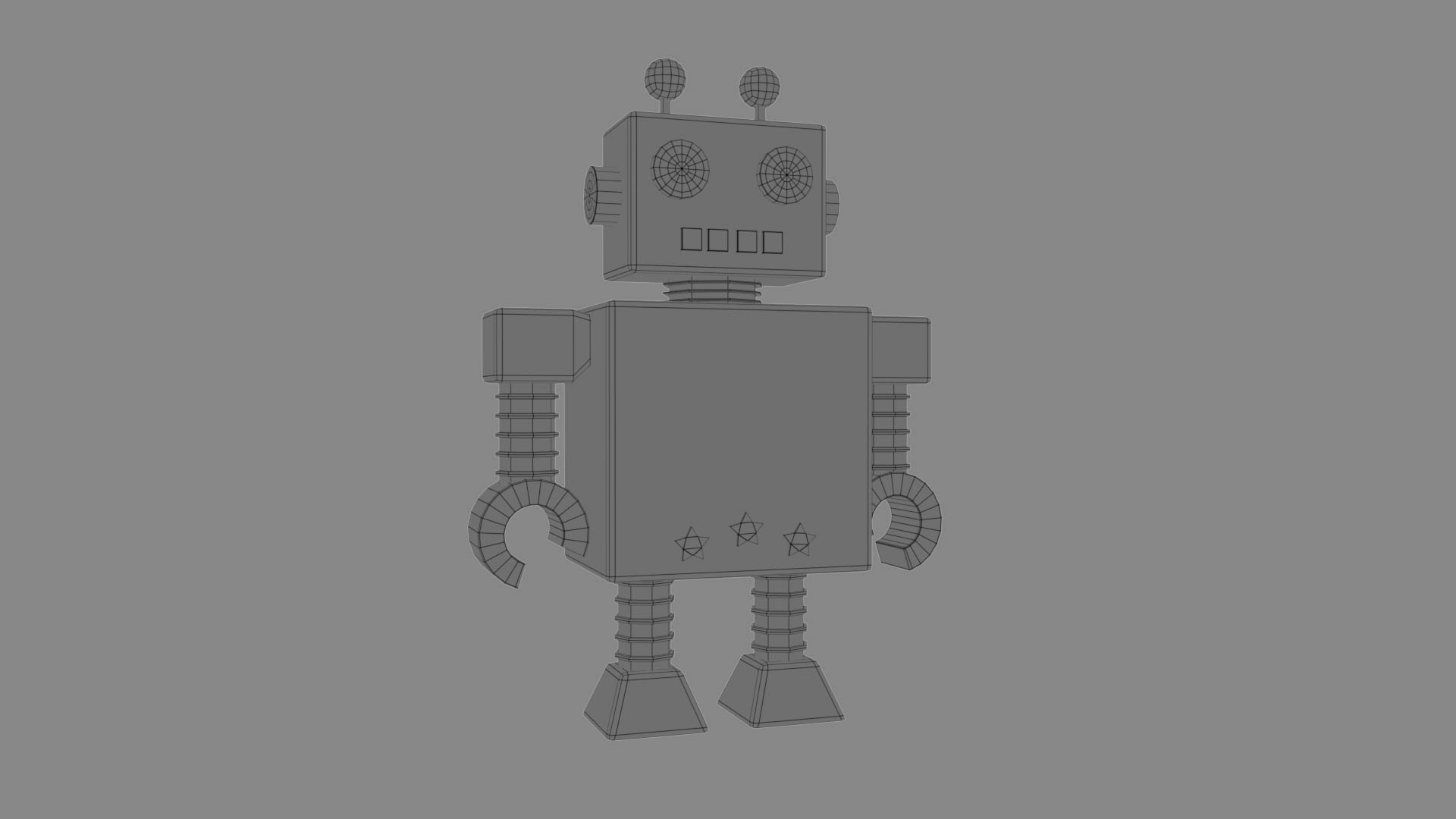 3d toy robot model