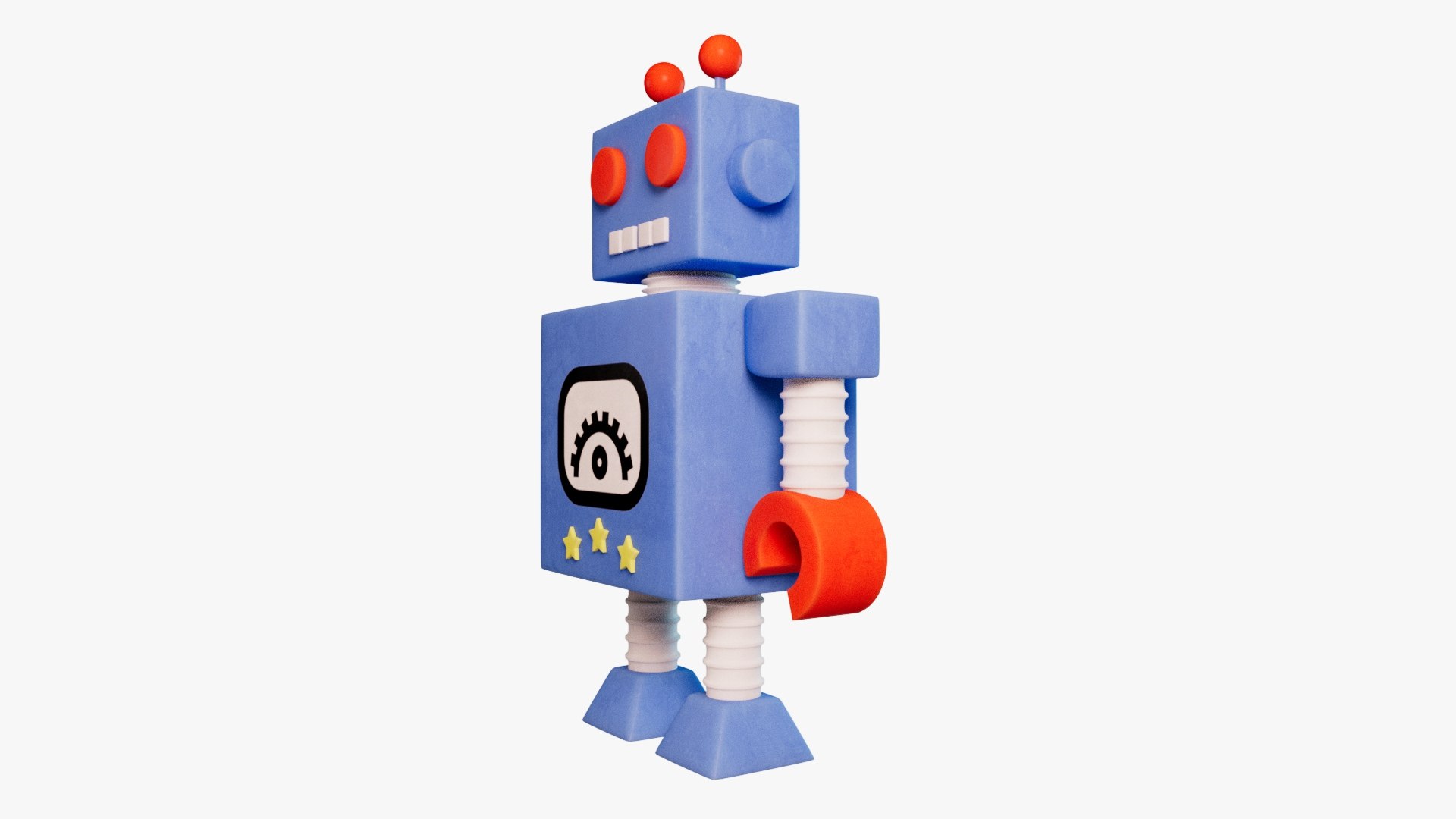 3d toy robot model