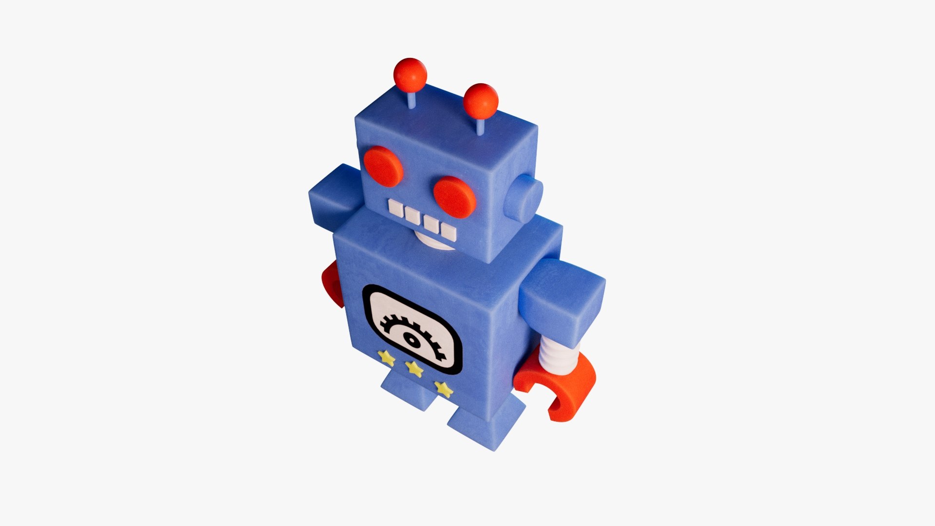 3d toy robot model