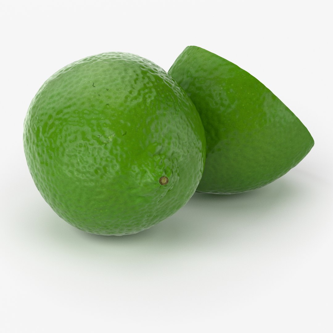 Realistic Lime Fruit Real 3d Model