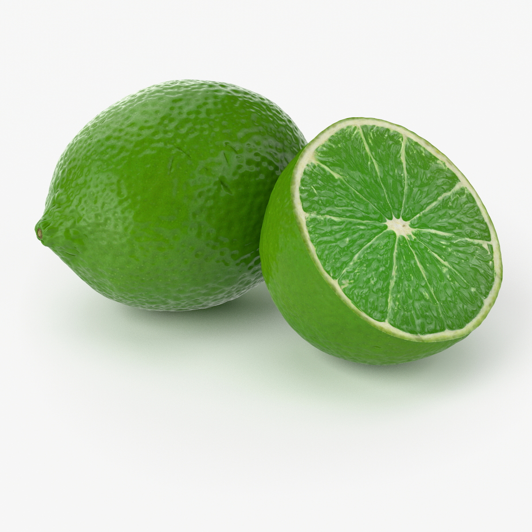 Realistic Lime Fruit Real 3d Model