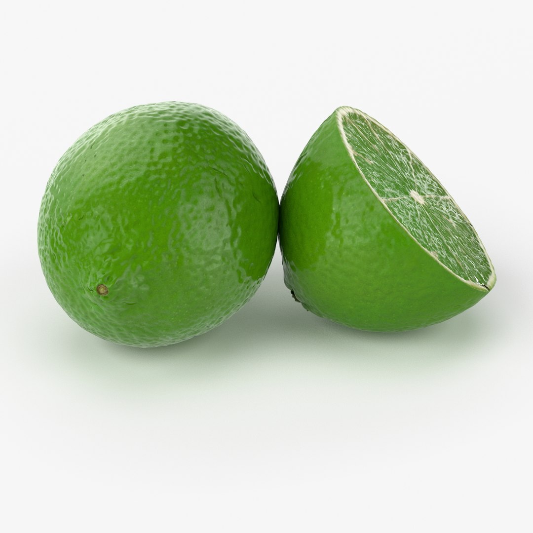 Realistic Lime Fruit Real 3d Model