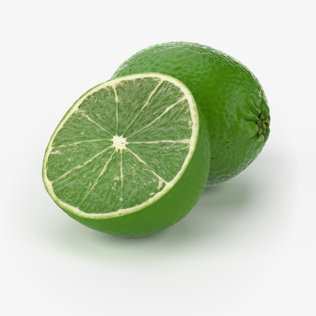 Realistic Lime Fruit Real 3d Model