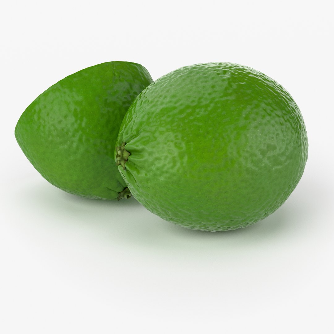 Realistic Lime Fruit Real 3d Model