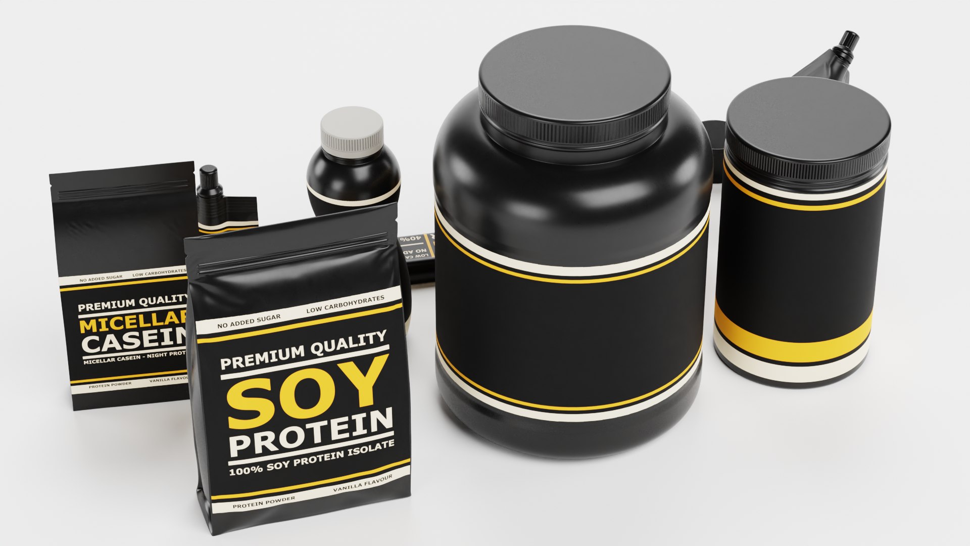 Supplements Black 3D - TurboSquid 2082121