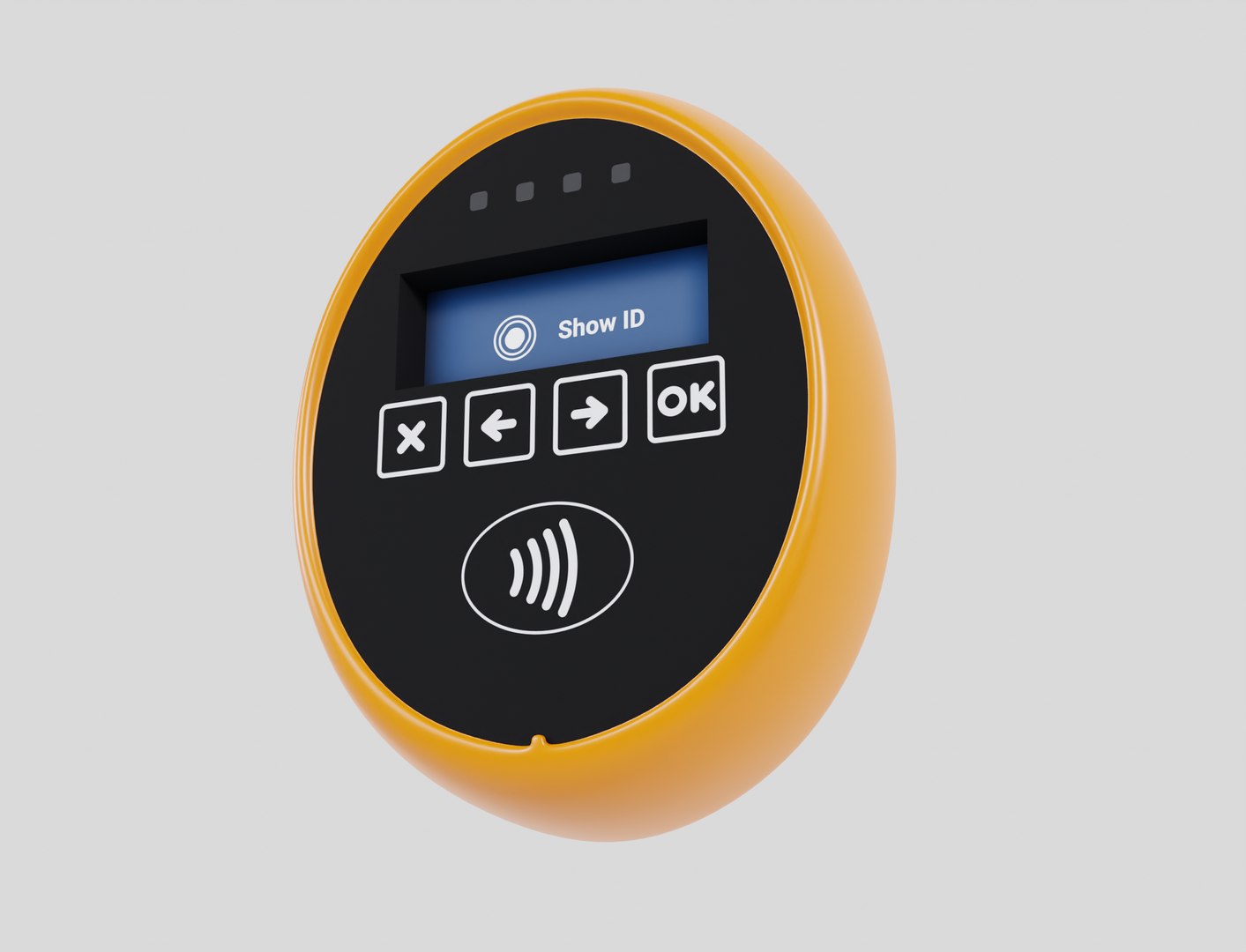 Wall Card ID Validator Reader 3D - TurboSquid 1815634