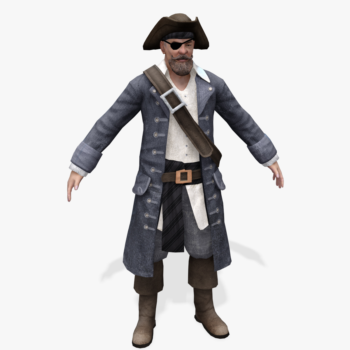 pirates lord real-time 3d model