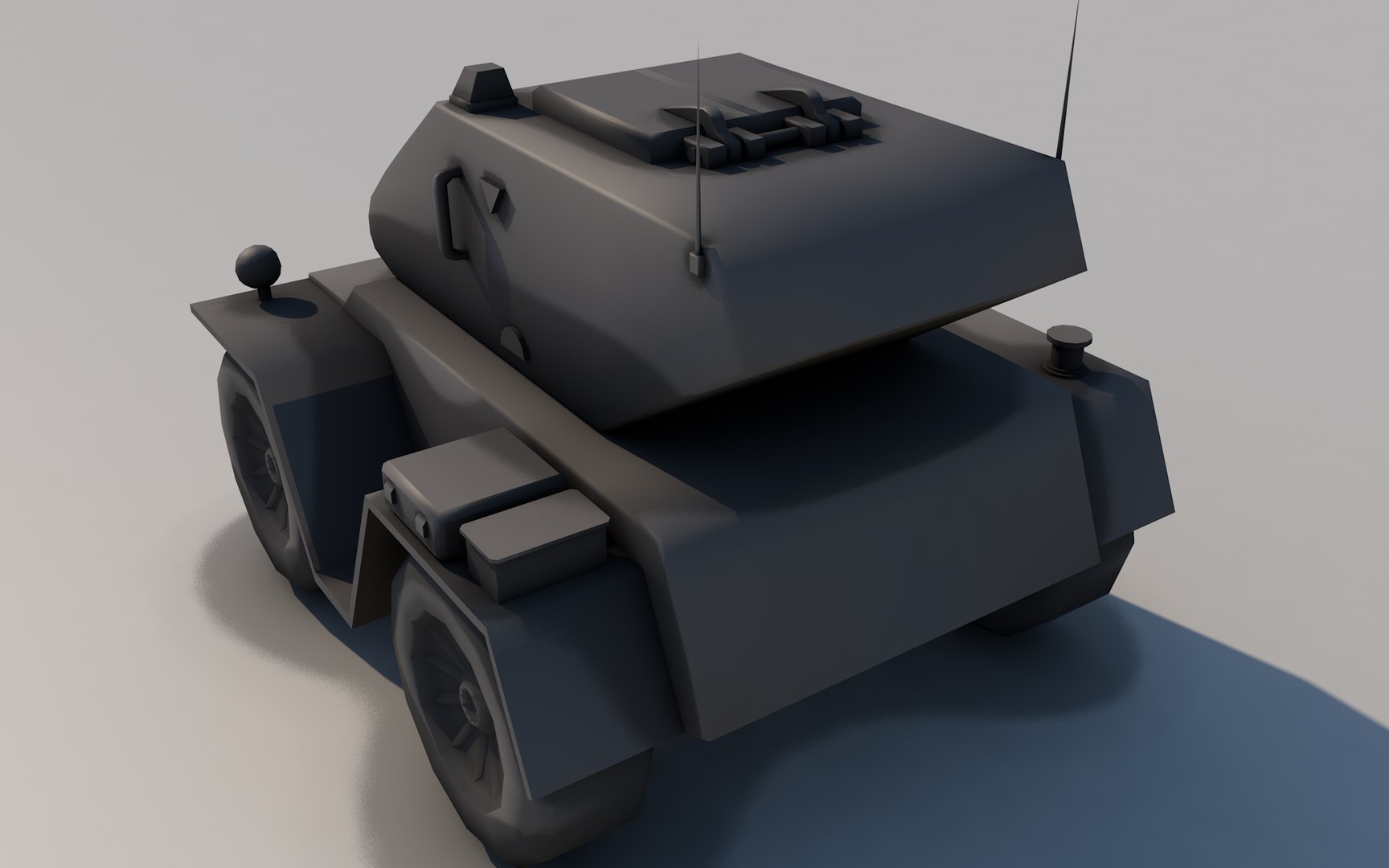 Funny cartoon tank model - TurboSquid 1330685