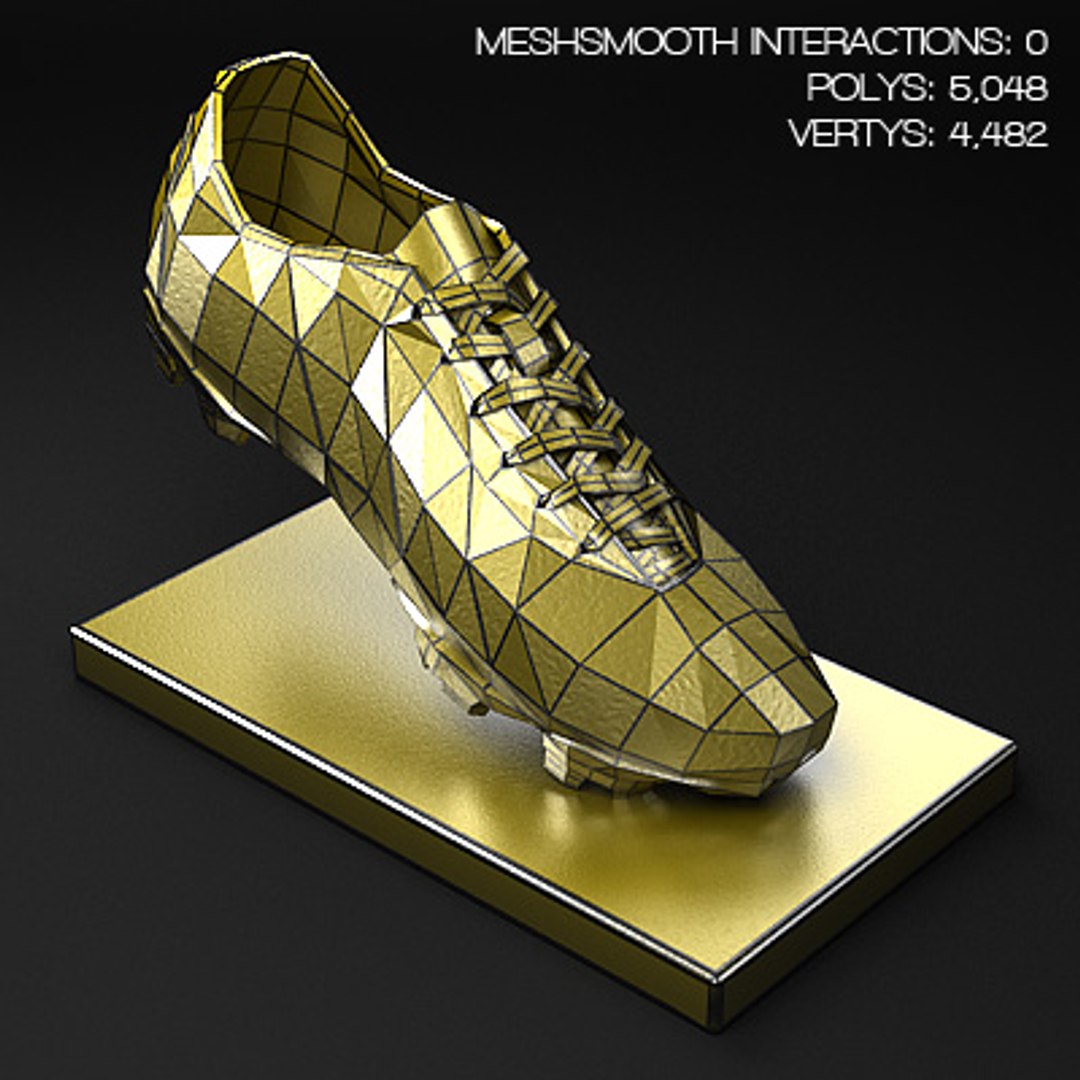 Golden Boot Award 3d Model