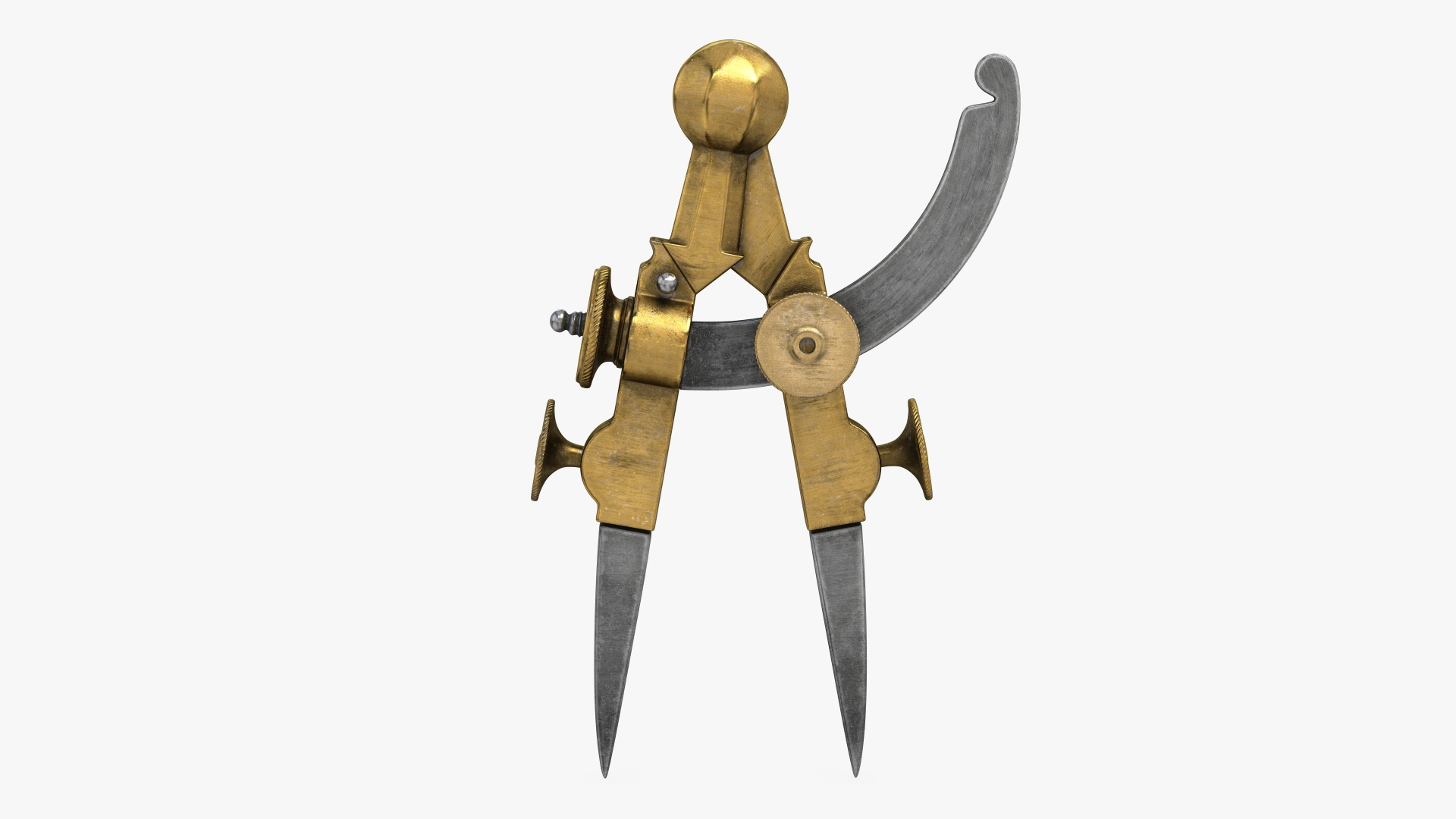 3D Vintage Dividers Drafting Compass - TurboSquid 2014305