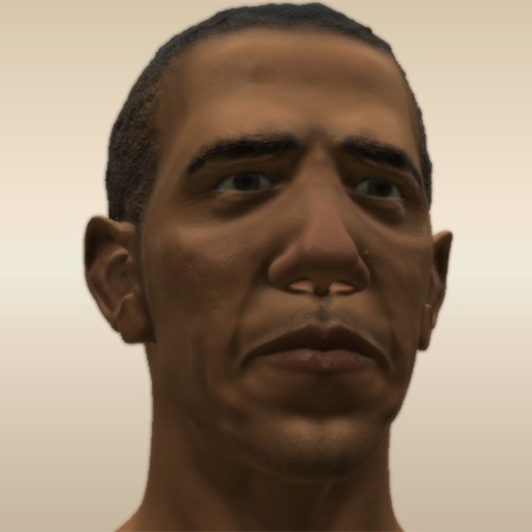3d Head President Obama